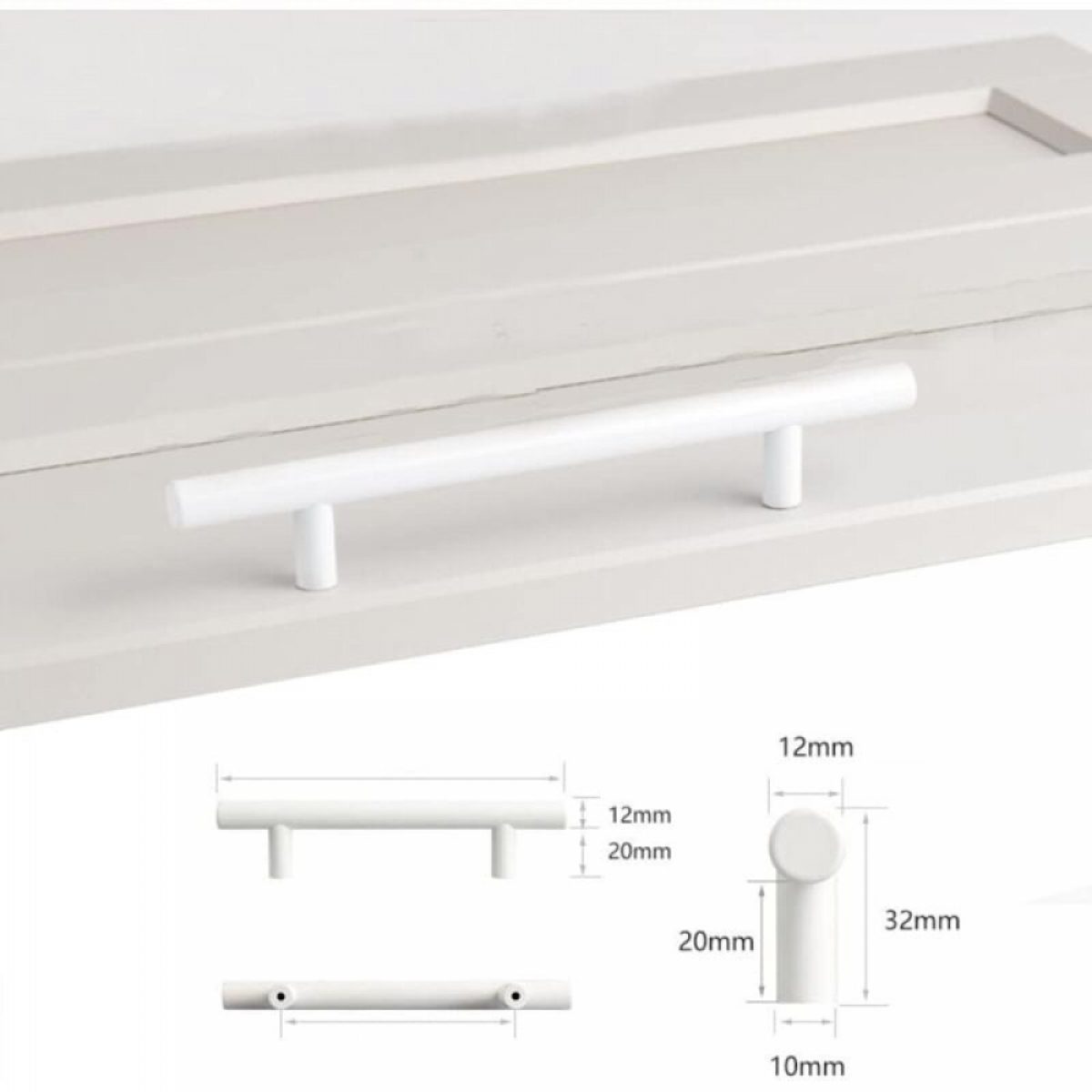 Manijas de mueble - para cajones, armarios - aleación de aluminio - 4 ...