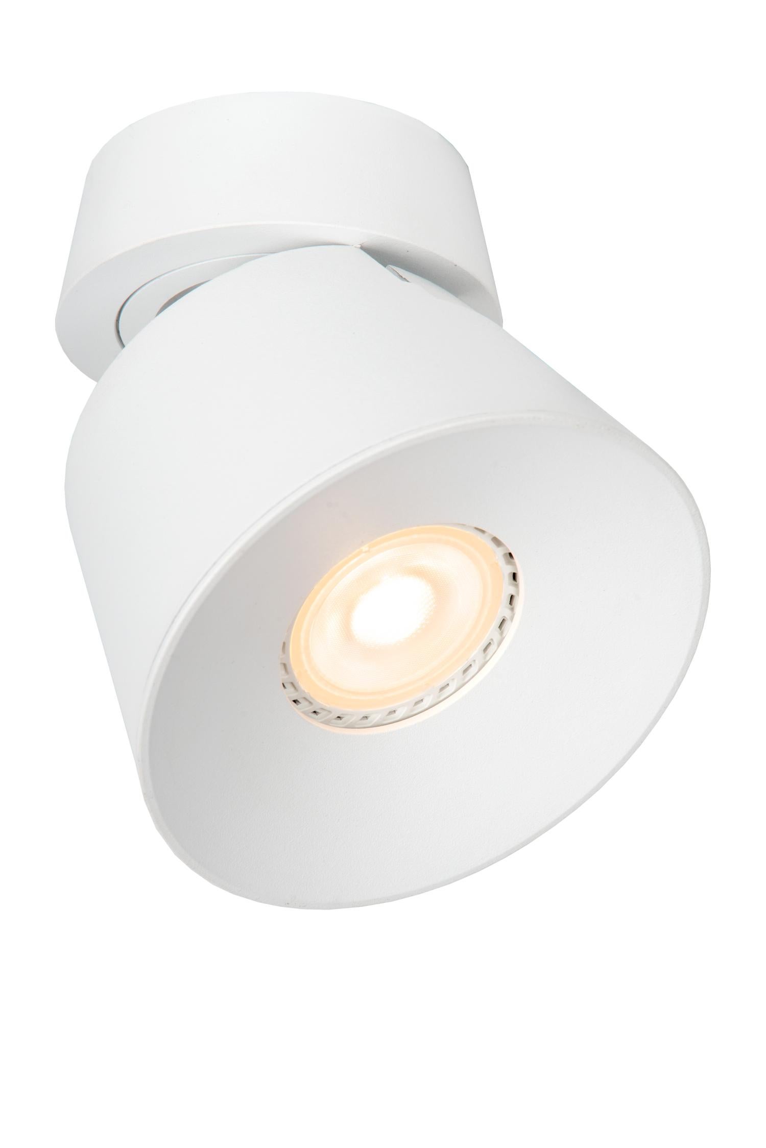 Lucide TRIGONO - Spot plafond - Ø 10,5 cm - 1xGU10 - Blanc | Leroy Merlin