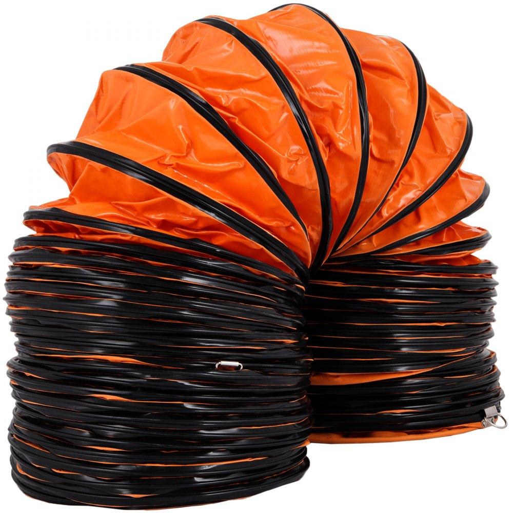 Conduit d'air flexible en PVC de 9,8 m pour ventilation, résistant à la ...