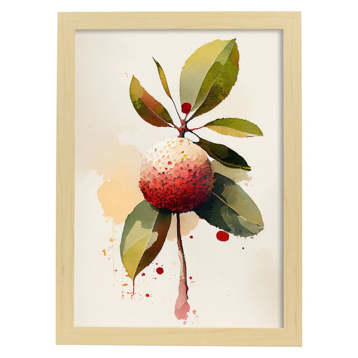 Nacnic Poster De Lichi A Todo Color Ilustraciones De Frutas Verduras Y ...