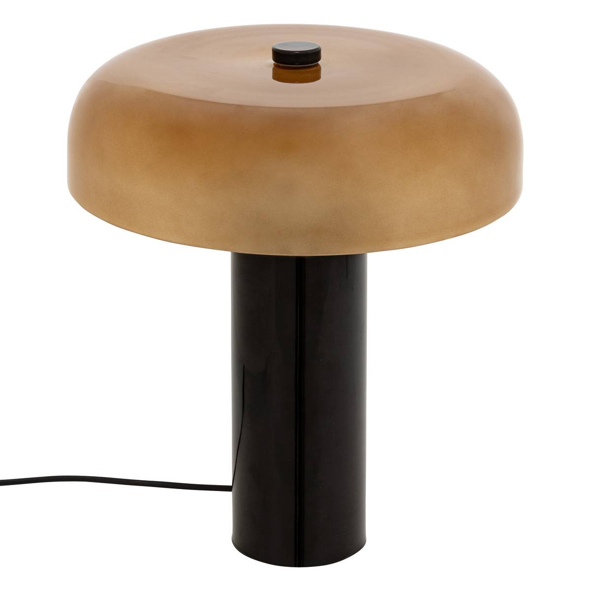 Lampe cylindrique Jody verre ambre H37cm - Atmosphera créateur d ...