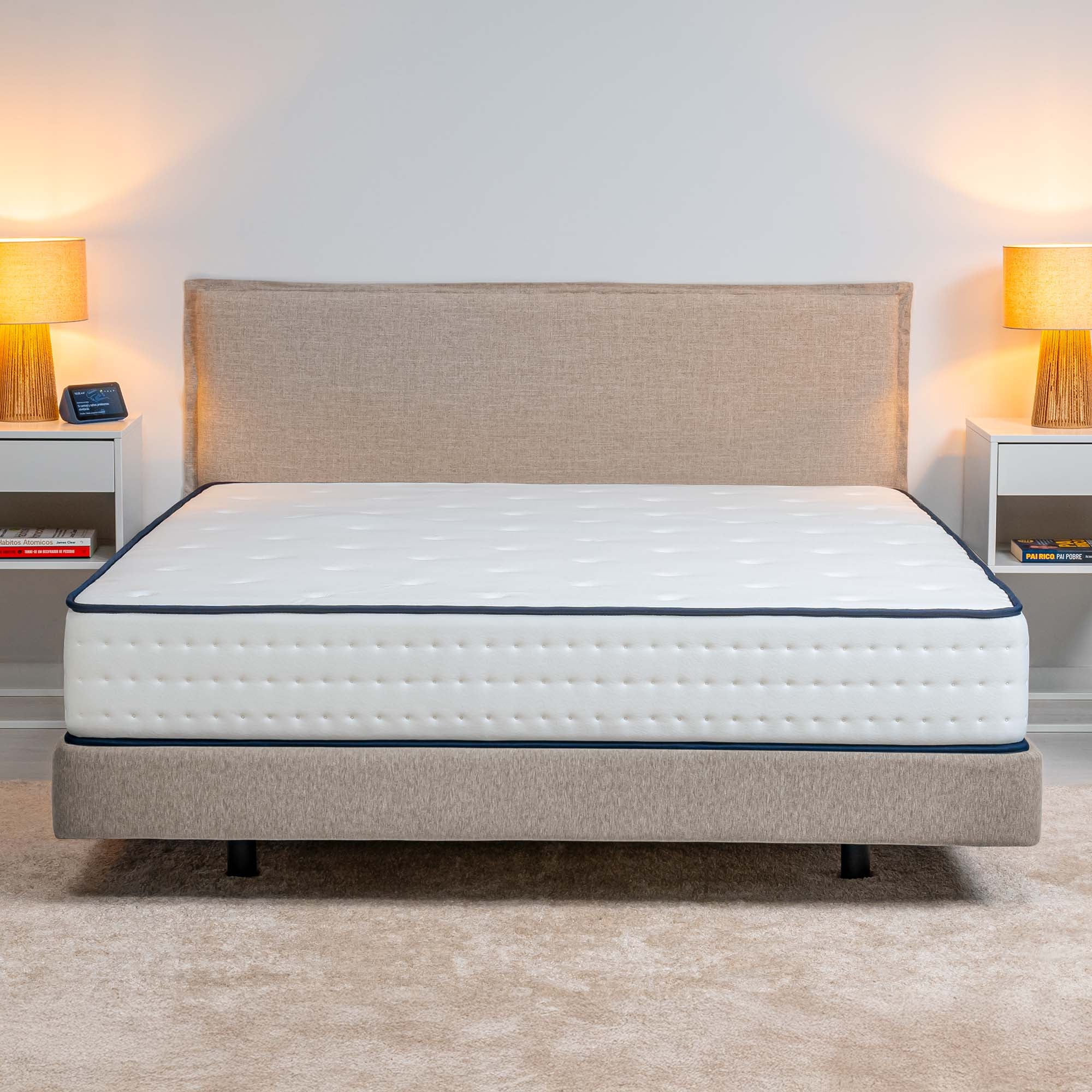 Colchón Deluxe 90x190 cm - Espuma de alta resistencia y densidad, 1 ...