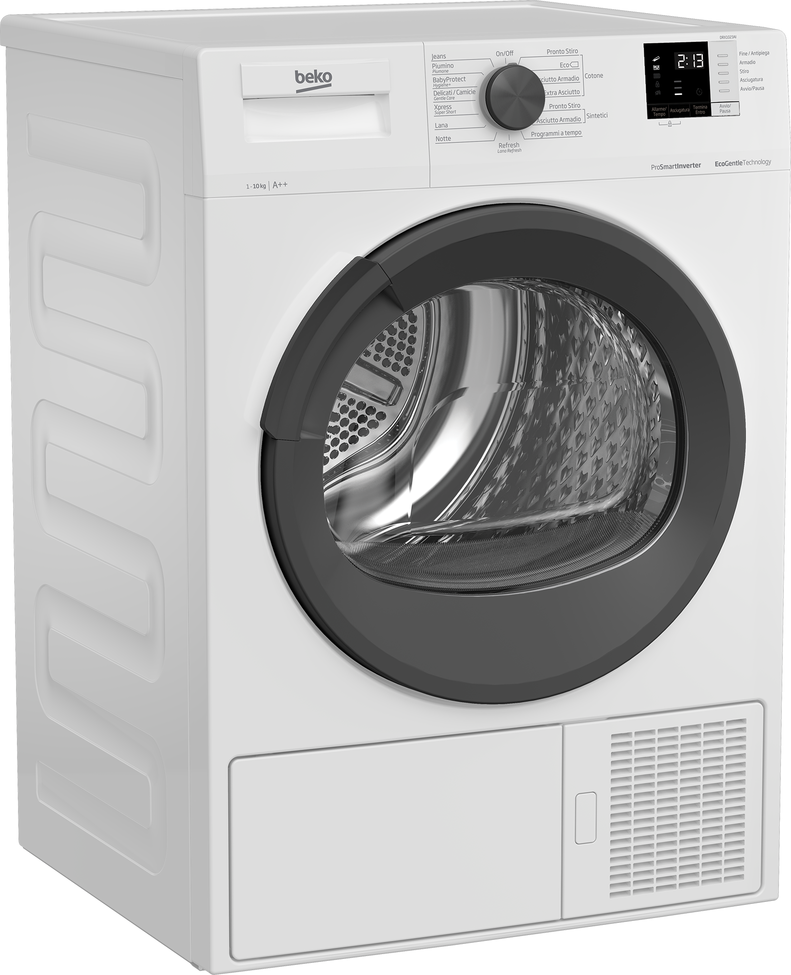 Secadora Beko SMART DRX1023AI, color Blanco y Antracita, eficiencia ...