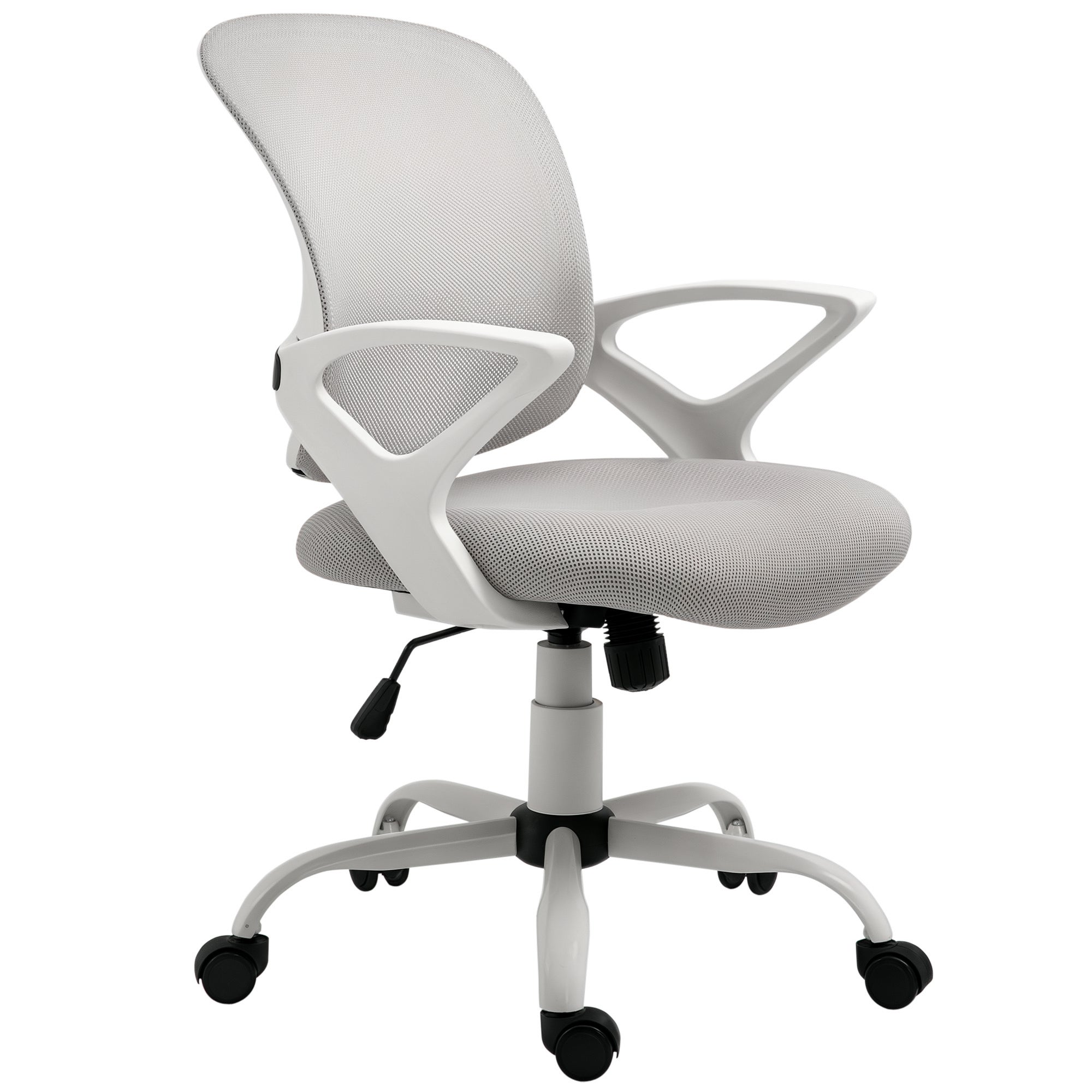 Chaise de bureau Vinsetto Foam, Nylon, PP, Métal et Mesh Gris 61x61x99 ...