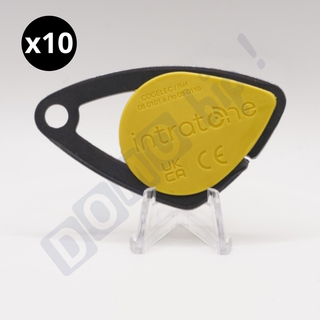 Lot de 10 Badges Intratone Jaune - Contrôle d'Accès Sécurisé ...