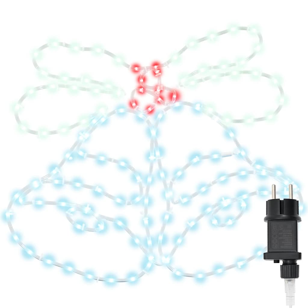 Cloche de Noël avec 144 LED Multicolore 56 x 46 cm PVC vidaXL | Leroy ...