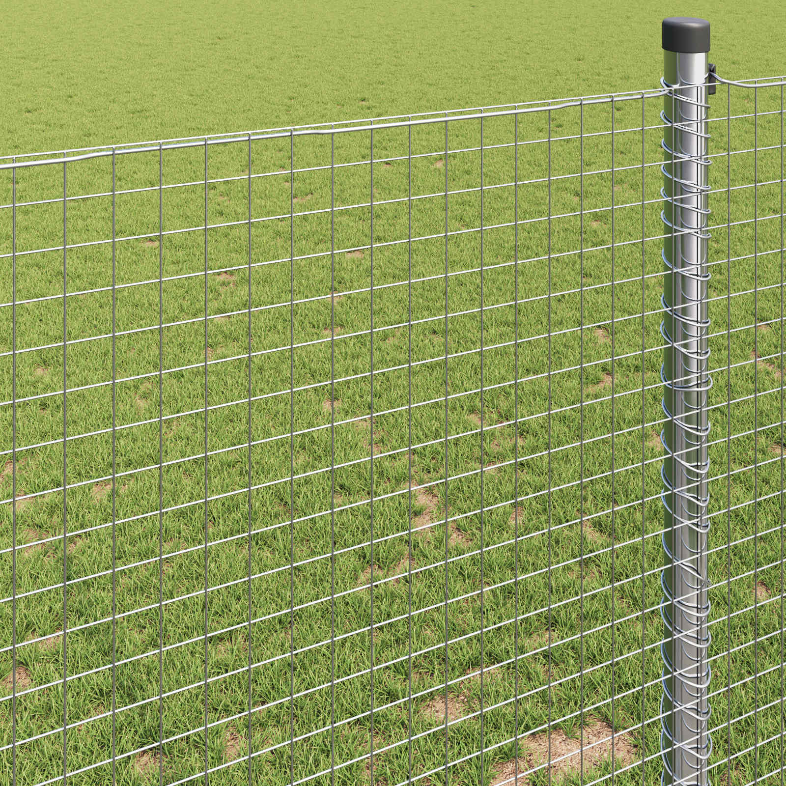 Valla de alambre soldado plateado de 0,5 x 50 m | Leroy Merlin