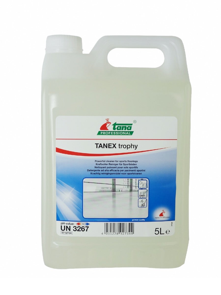 Détergent puissant spécial sols sportifs TANEX TROPHY - Bidon de 5L ...