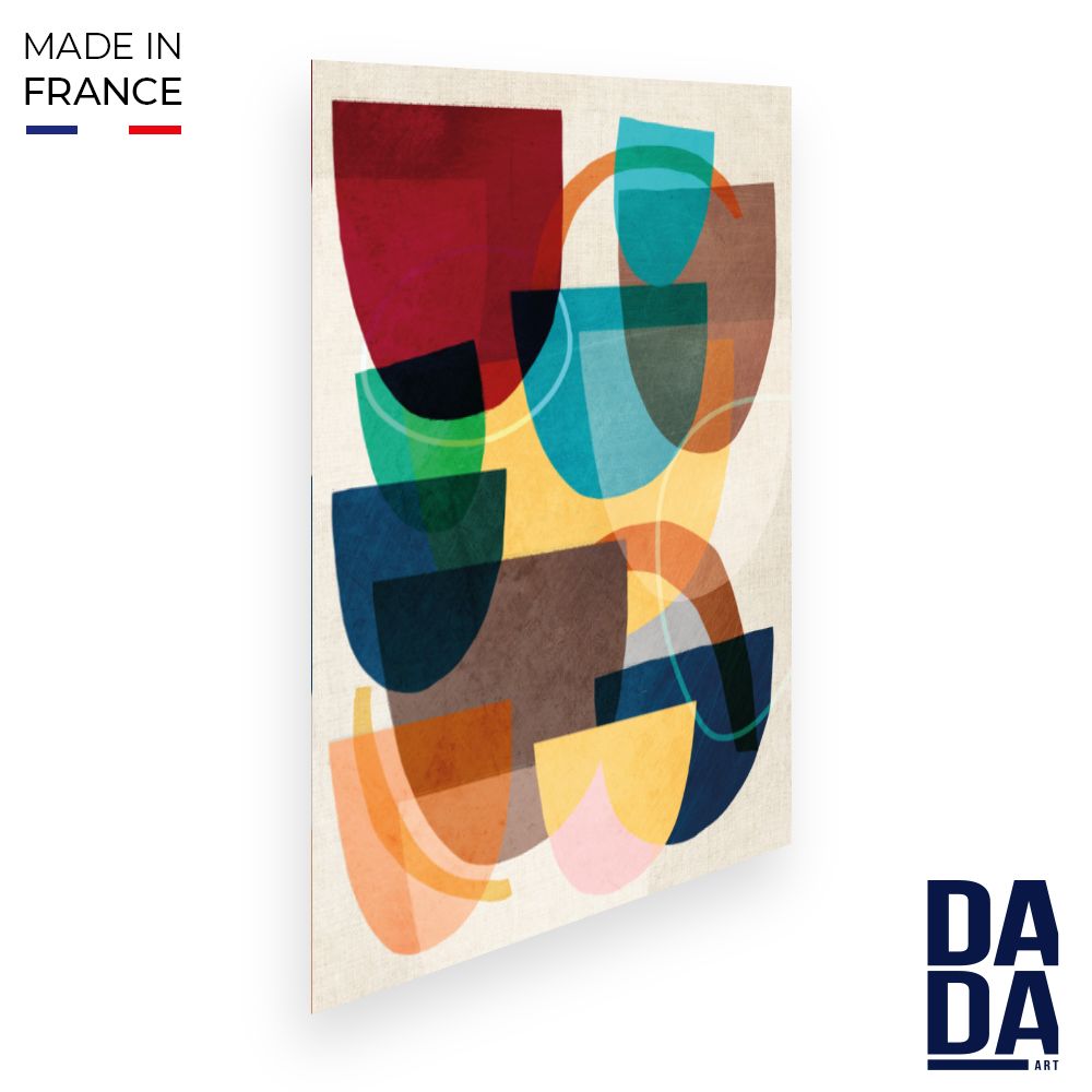 Affiche Formes géométriques dynamiques / 60x80cm / Fabriqué en France ...