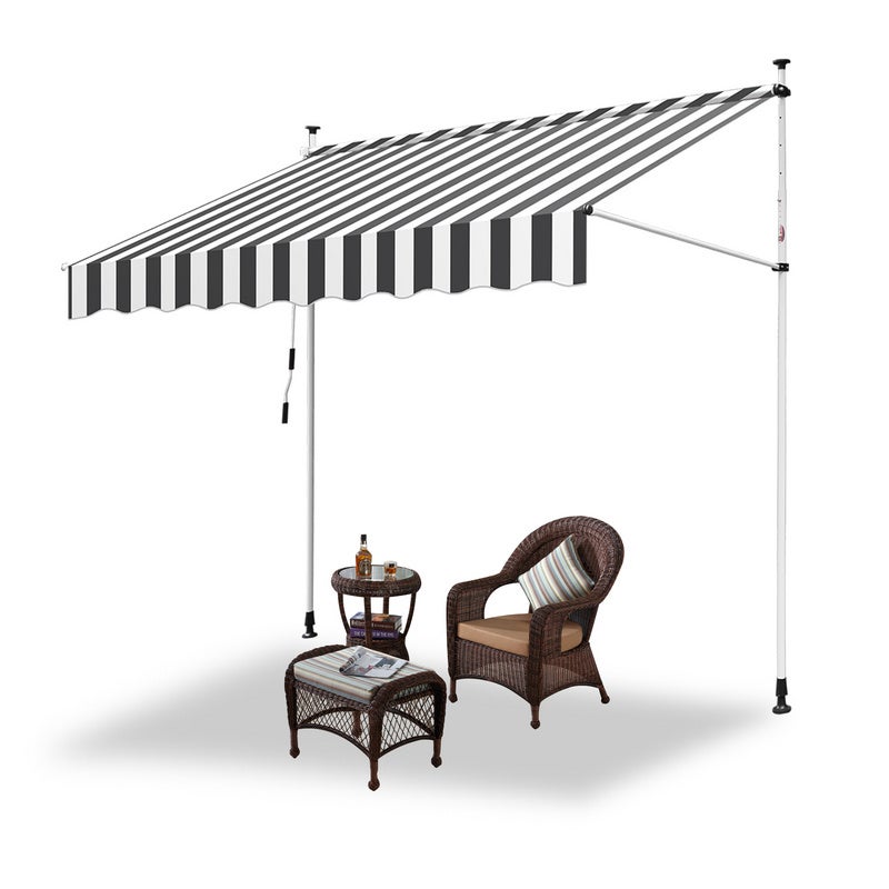 Store banne manuel rétractable Auvent manuel Marquise pour balcon ...