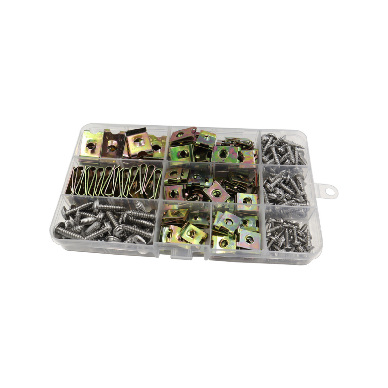200pcs U-clamps and body screws, metal nuts and bolts for automotive ...