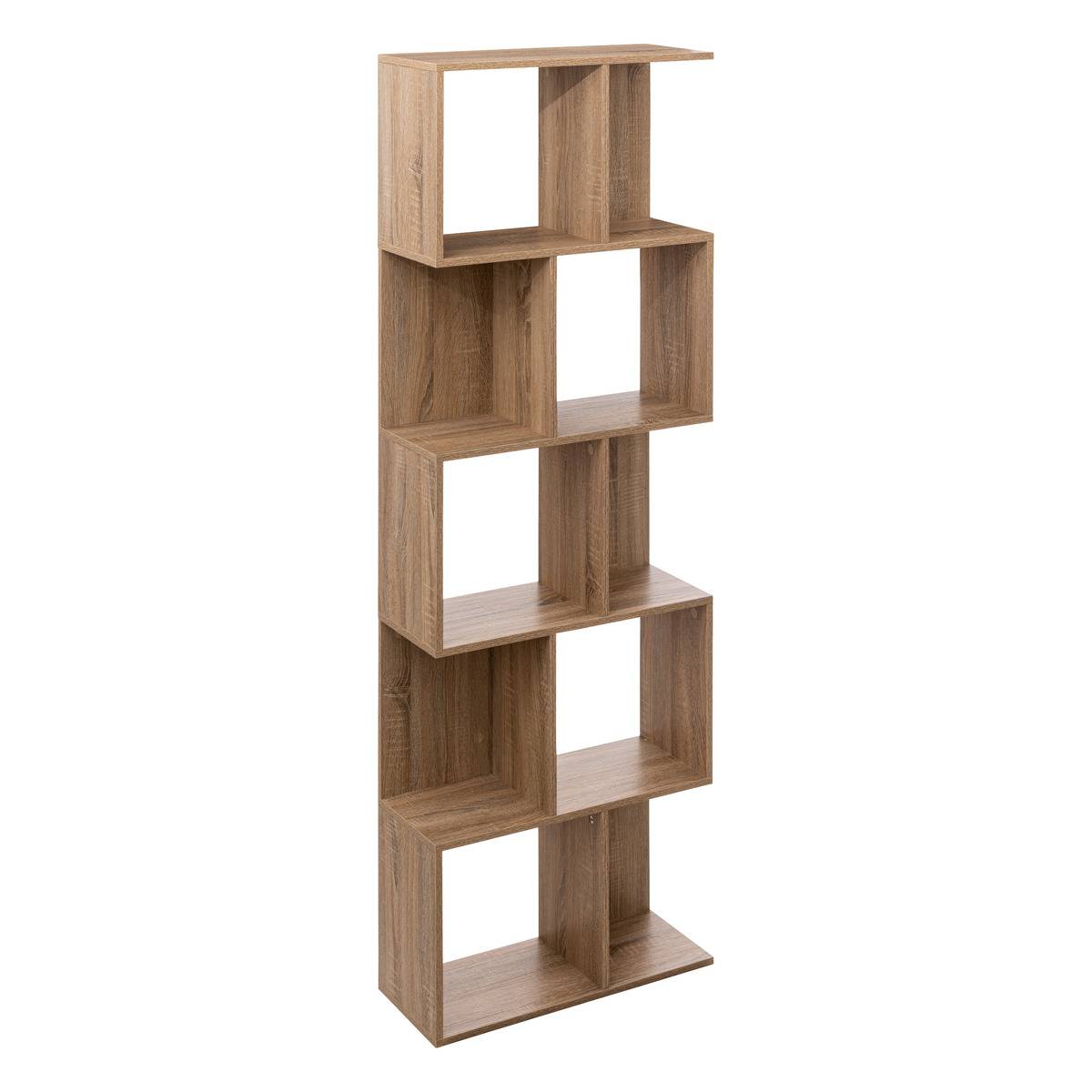 5five - estantería doble columna beige efecto roble natural | Leroy Merlin