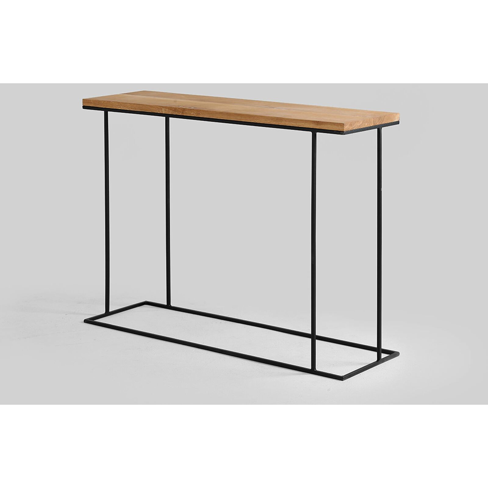 Console walt 100 x 30 x 75 cm Bois de chêne, noir | Leroy Merlin