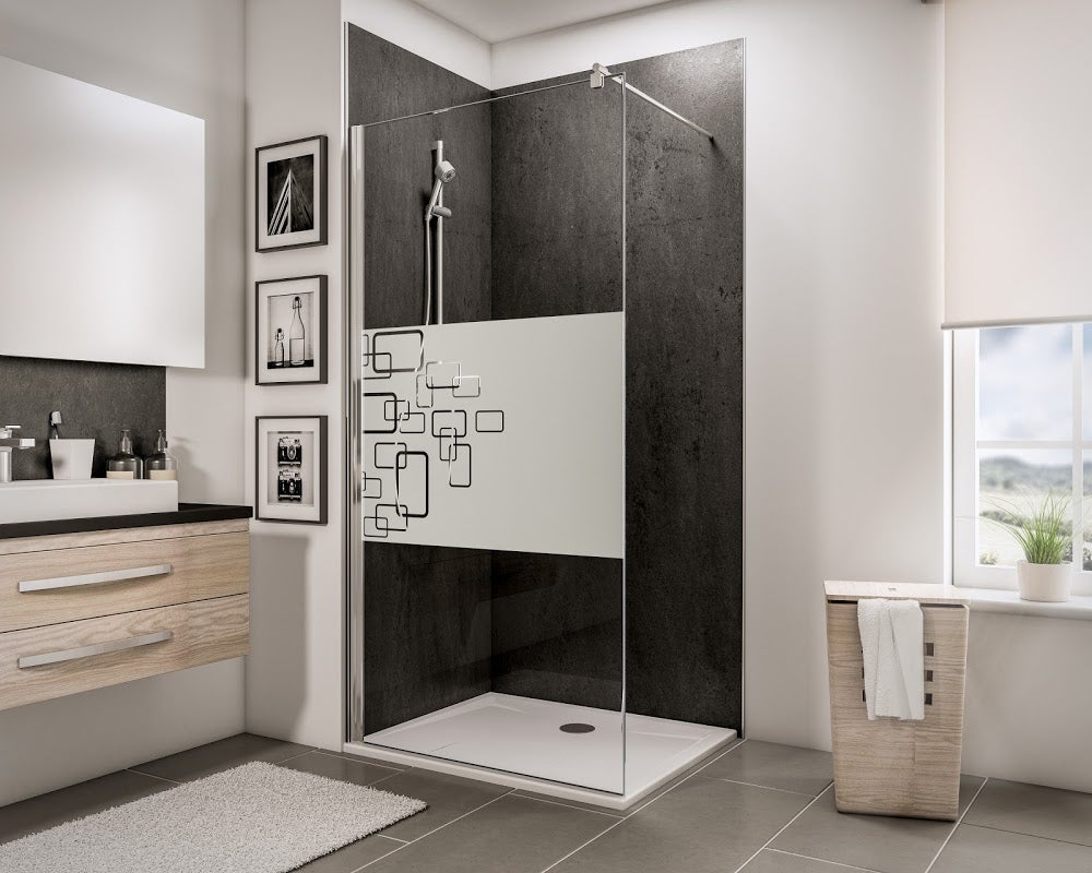 Schulte paroi de douche à l'italienne, 90x190 cm, paroi de douche fixe ...