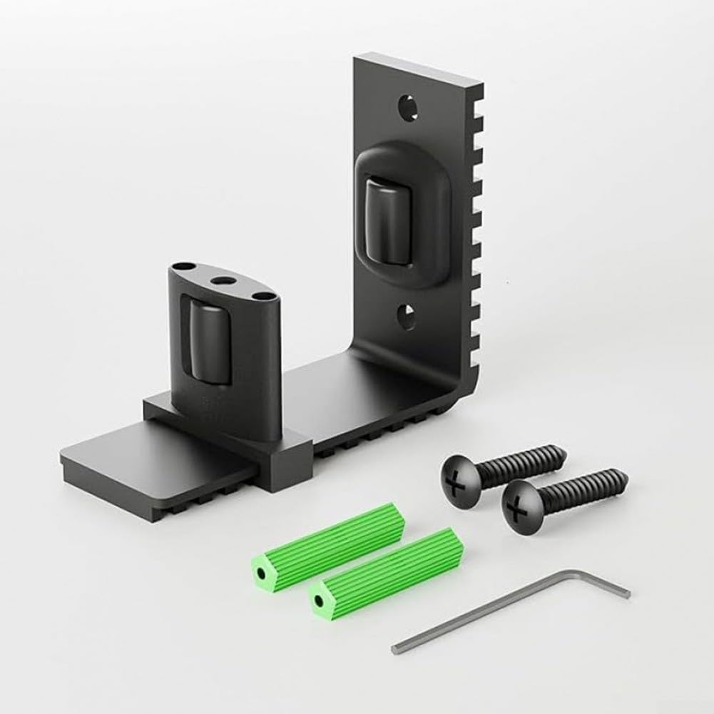 Sliding Barn Door Floor Guide Rail for Double Roller, Adjustable Width ...