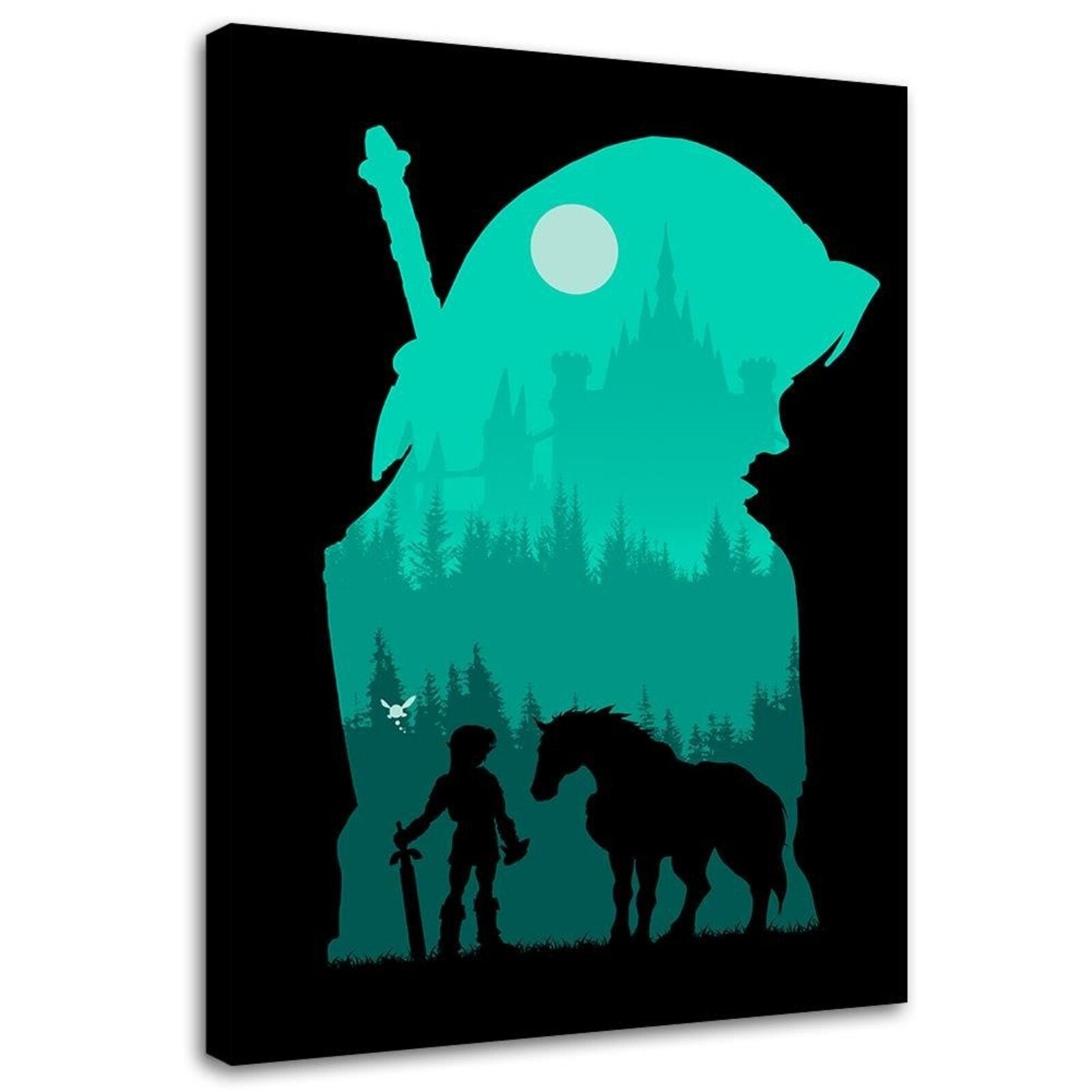 Tableau The Legend of Zelda silhouette - 50 x 70 cm | Leroy Merlin