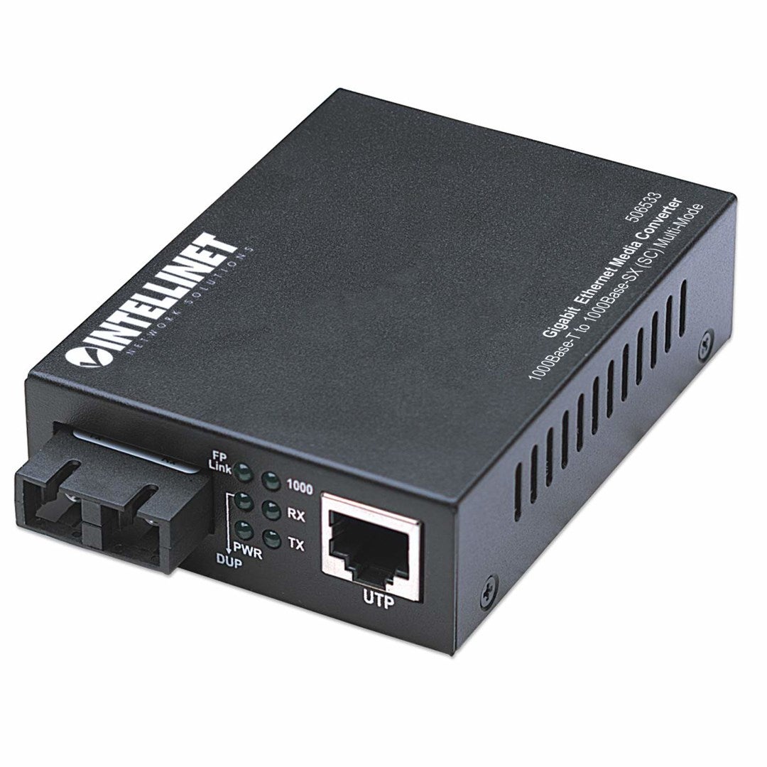 Convertisseur de média Intellinet Gigabit Ethernet, multimode 1000Base ...