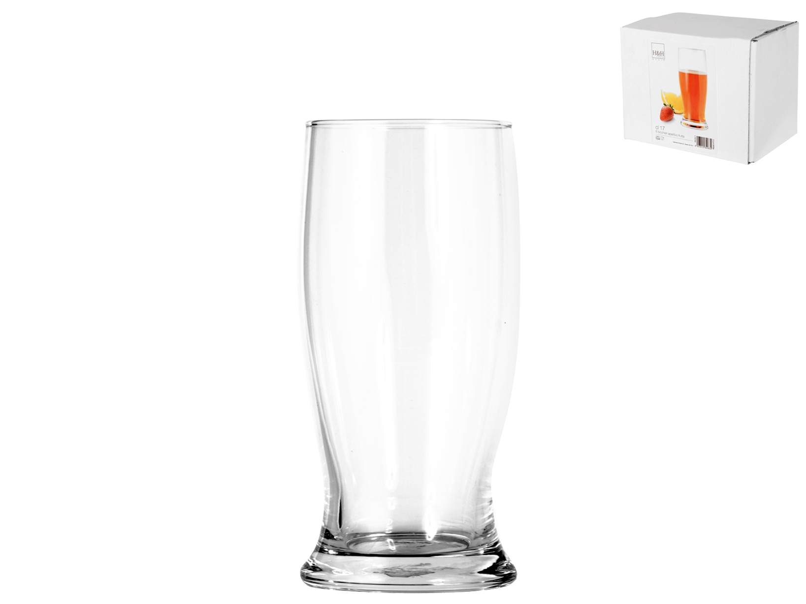 6x Vasos de Cristal Transparente, 170Ml Para Amaro, H&H | Leroy Merlin