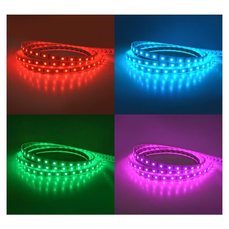 Bandeau LED RGB 5 m 60 LED/m 72W IP67 - 24V | Leroy Merlin