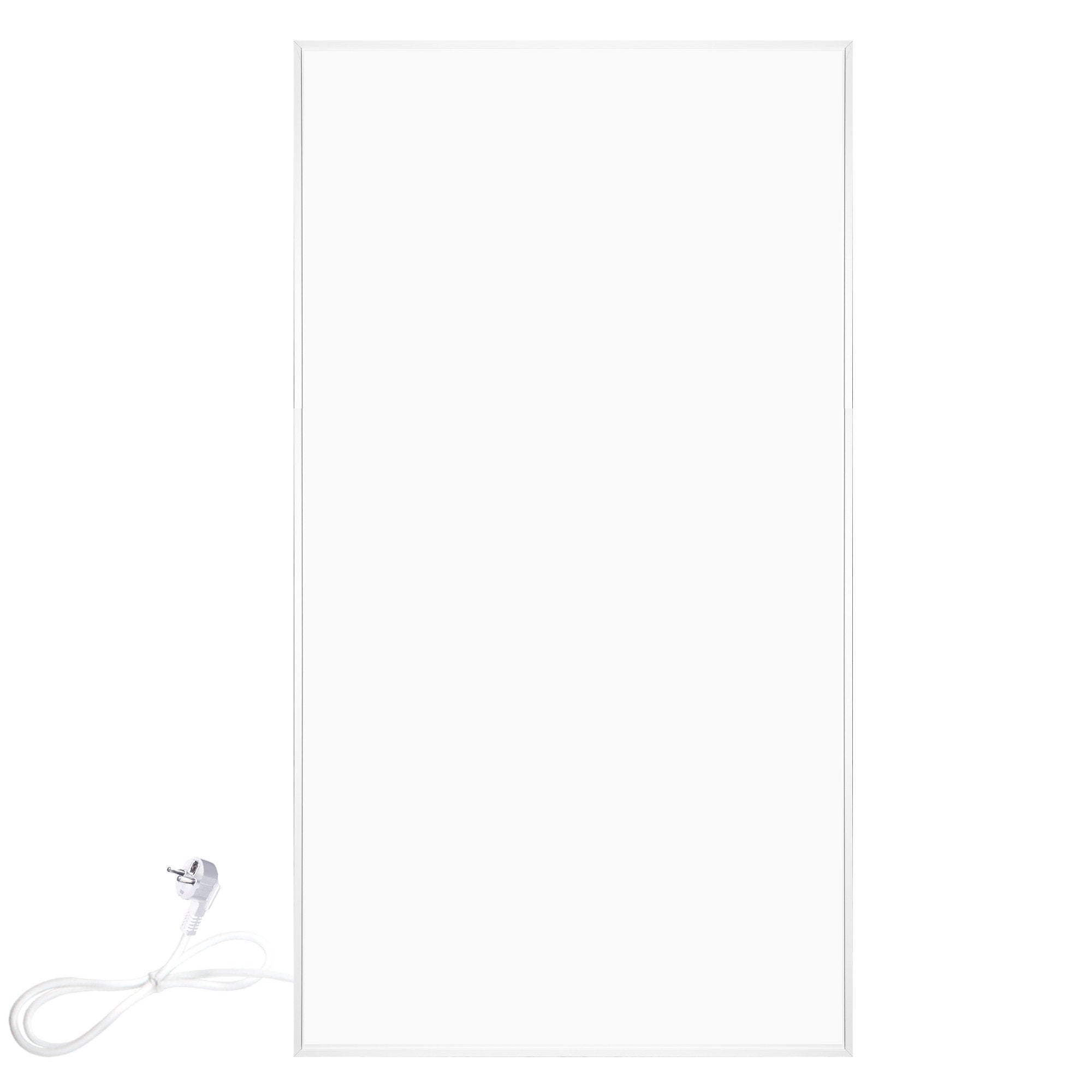 Panel radiante eléctrico WarmlyYours, calor infrarrojo, 600W, blanco ...