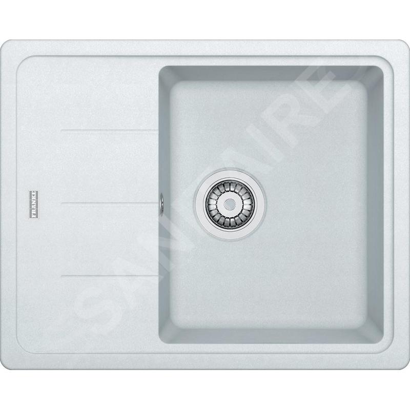Franke Basis - Évier en fragranit BFG 611-62, 62x50 cm, blanc artic 114 ...