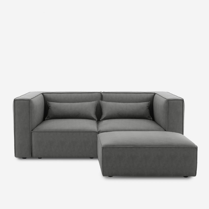 Canapé 2 places modulable moderne en tissu avec méridienne Solv | Leroy ...