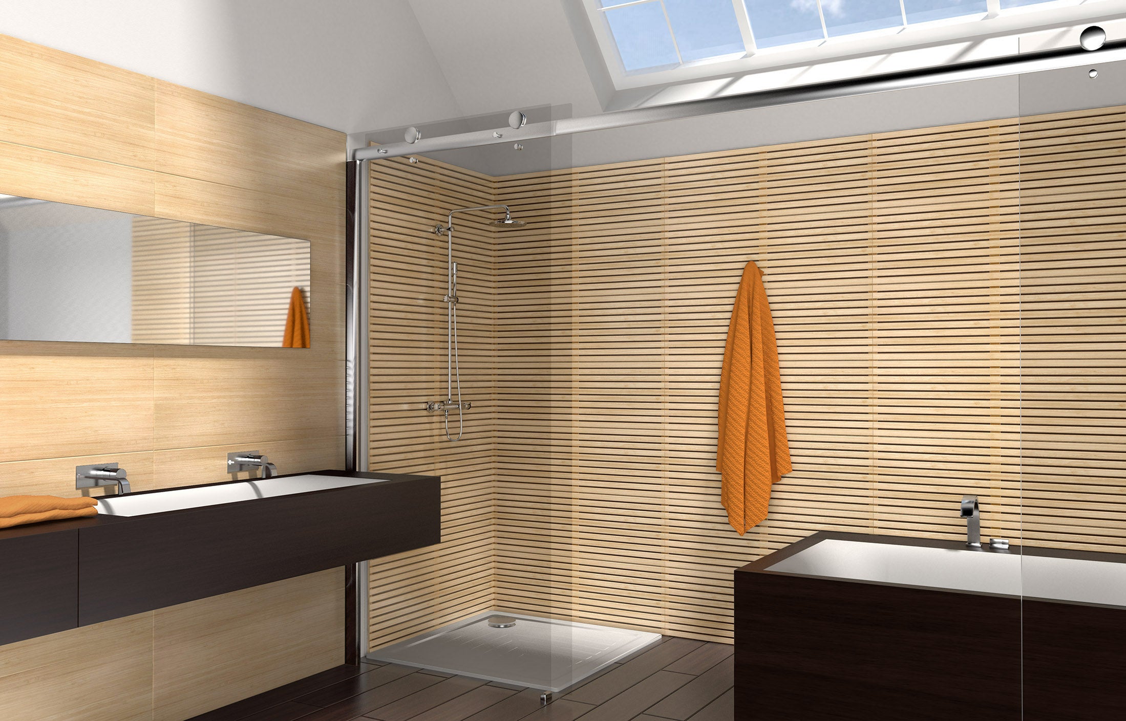 Azulejo cerámico SPA BASE BEIGE 30X90 cm | Leroy Merlin