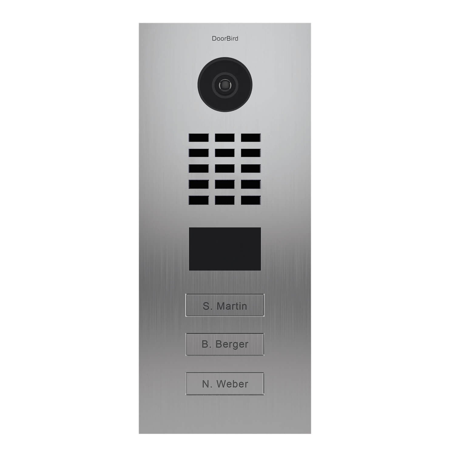 Portier vidéo IP 3 boutons encastré - D2103V-V2-EP Inox | Leroy Merlin