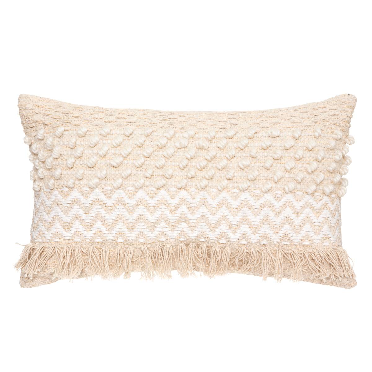 Coussin "sabbia" Sable Cuivré Beige 30x50cm Boule - Atmosphera Créateur ...