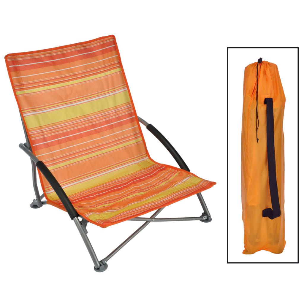 HI Chaise de plage pliable Orange 65x55x25/65 cm | Leroy Merlin