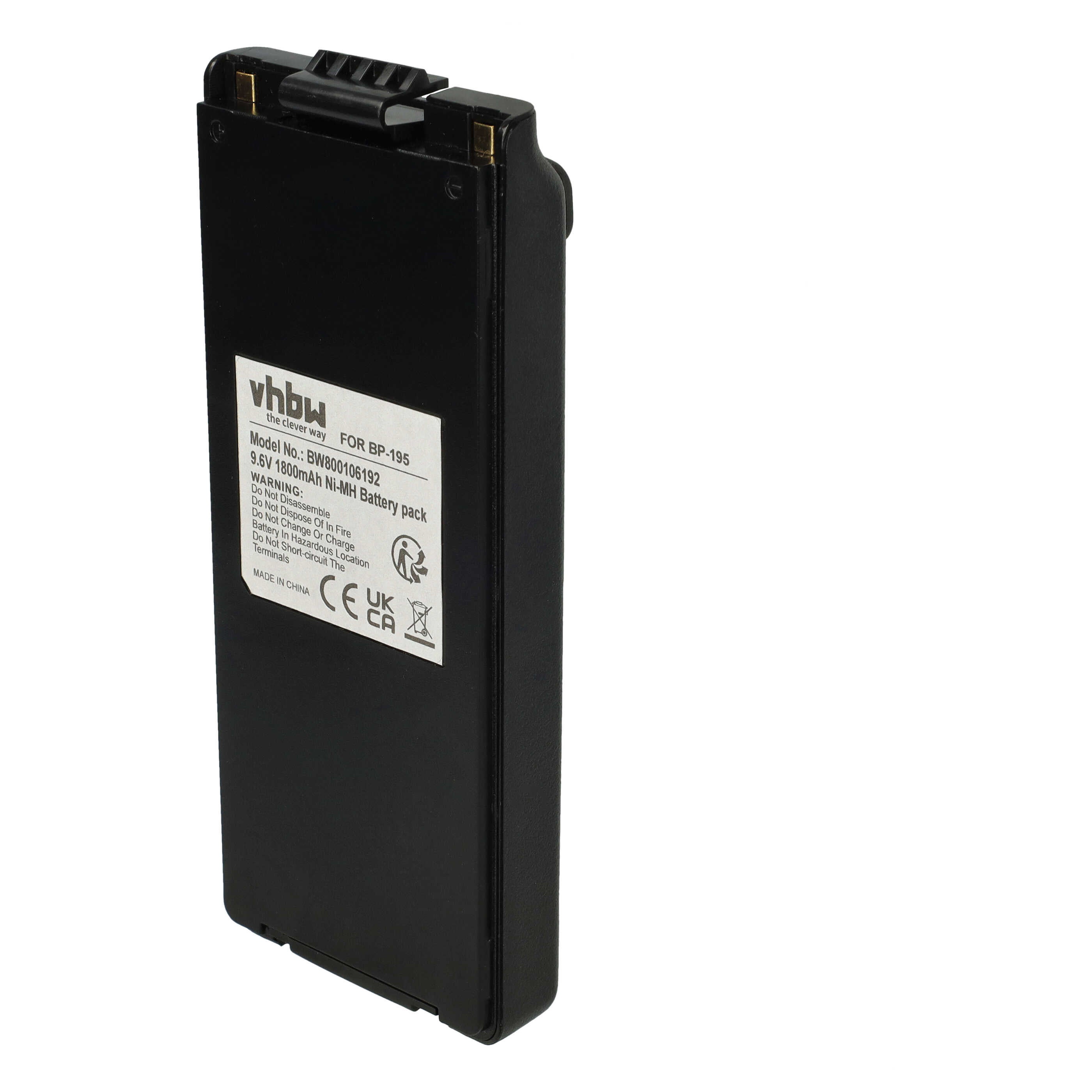 Vhbw Batterie compatible avec Icom IC-A4, IC-F3, IC-40S, IC-3FX, IC-A4C ...