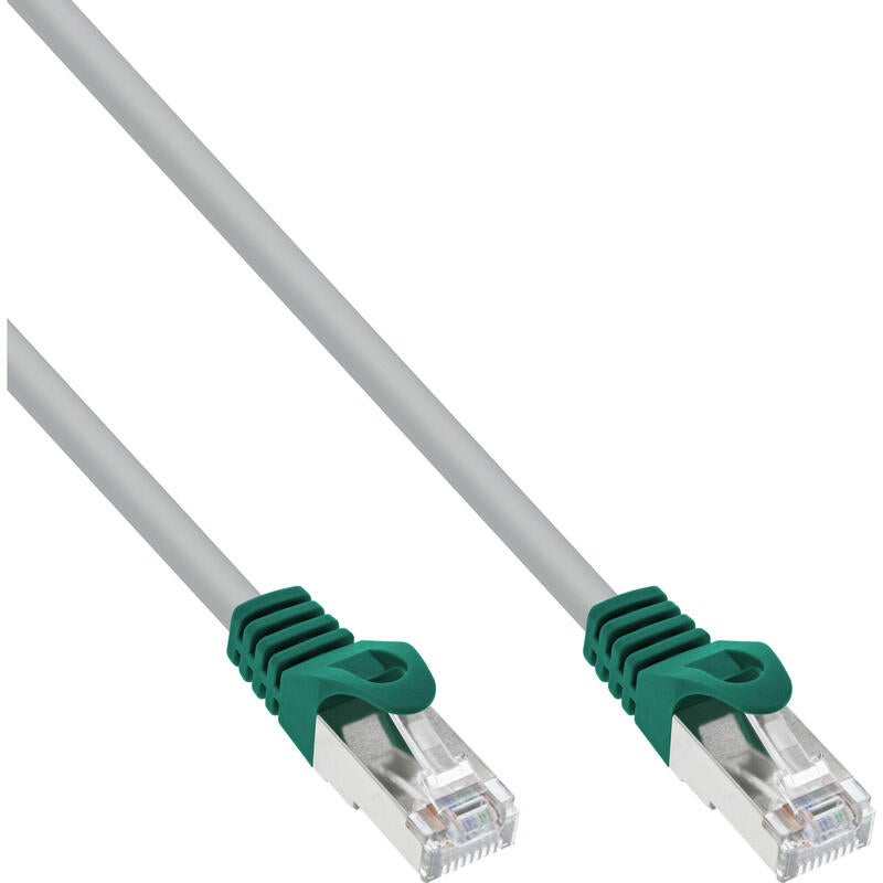 Inline crossover pc to pc cable de red f/utp cat.5e gris 10m | Leroy Merlin
