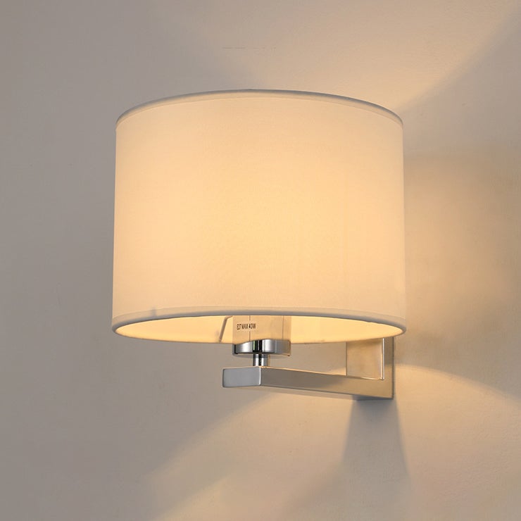 Wall Light with Fabric Shade, Modern Wall Light Fixtures, Wall Bedside ...