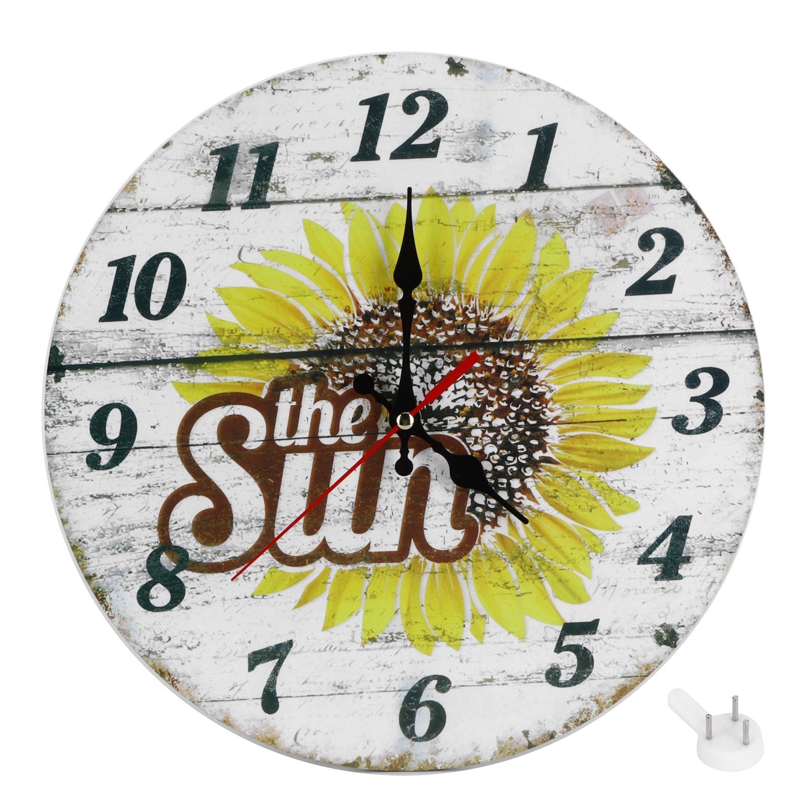 Horloge murale rétro européenne silencieuse décorative 30 cm | Leroy Merlin