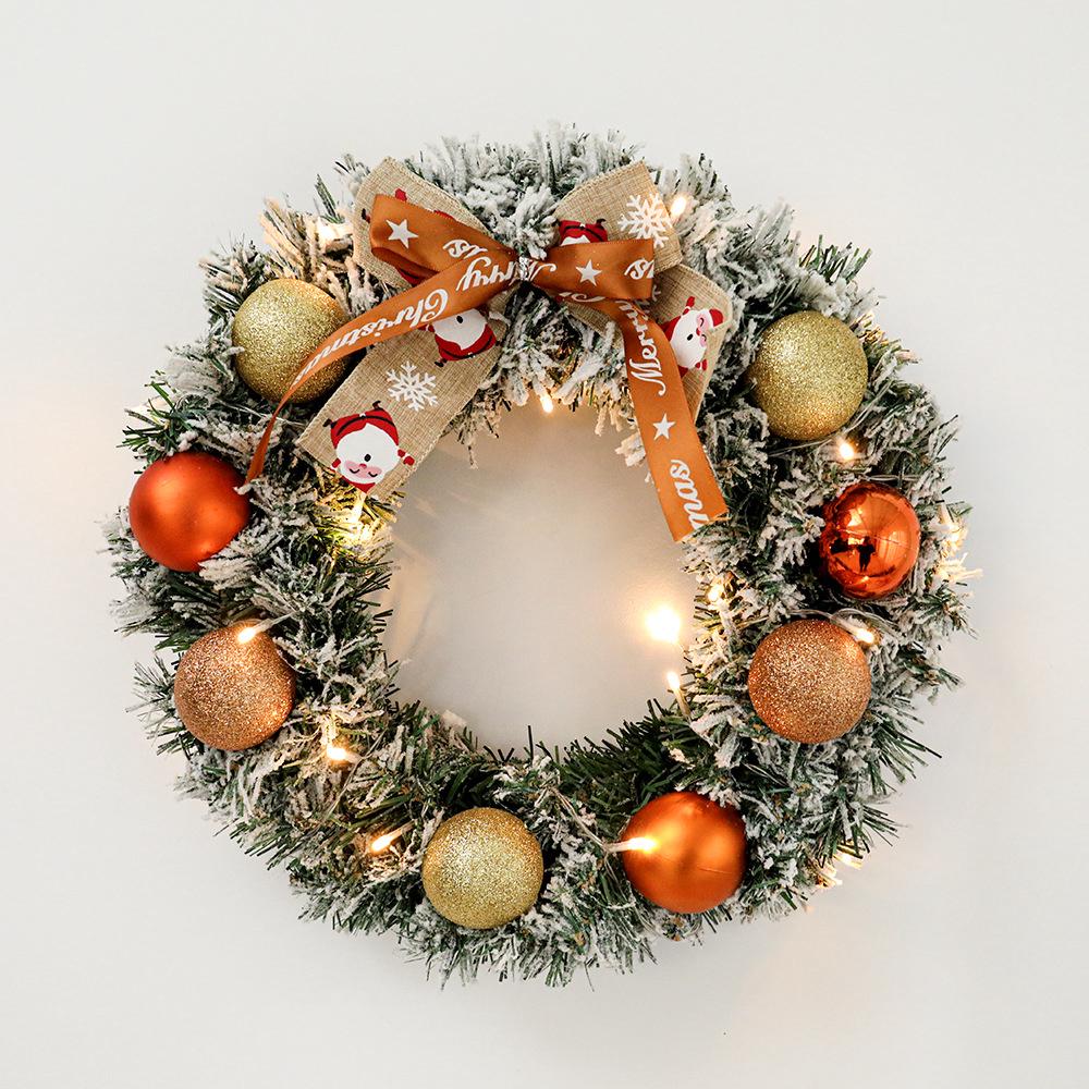 Corona de Navidad para puerta de entrada, decoración de corona Exterior ...