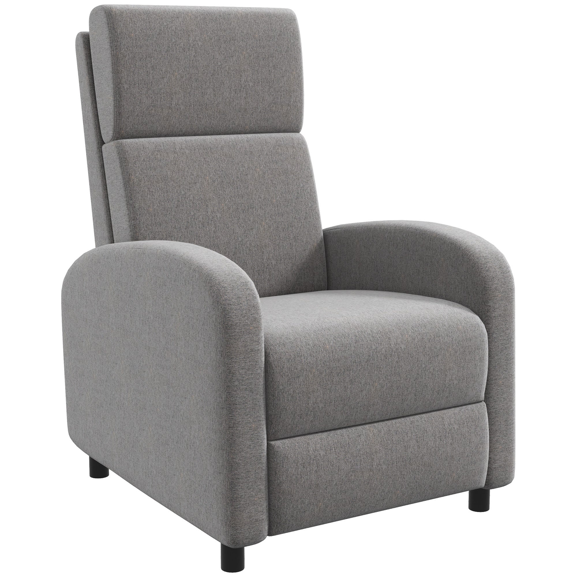 Fauteuil de relaxation | Fauteuil relax Gris Polyester 64x86x102 cm ...