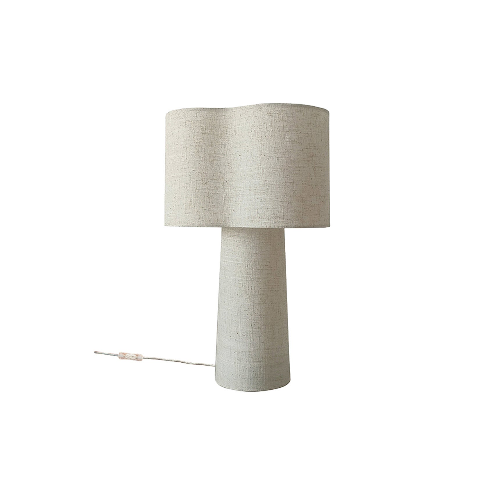 Lampe à pose en lin naturel organique - Lin - 26x42 cm - Toile | Leroy ...