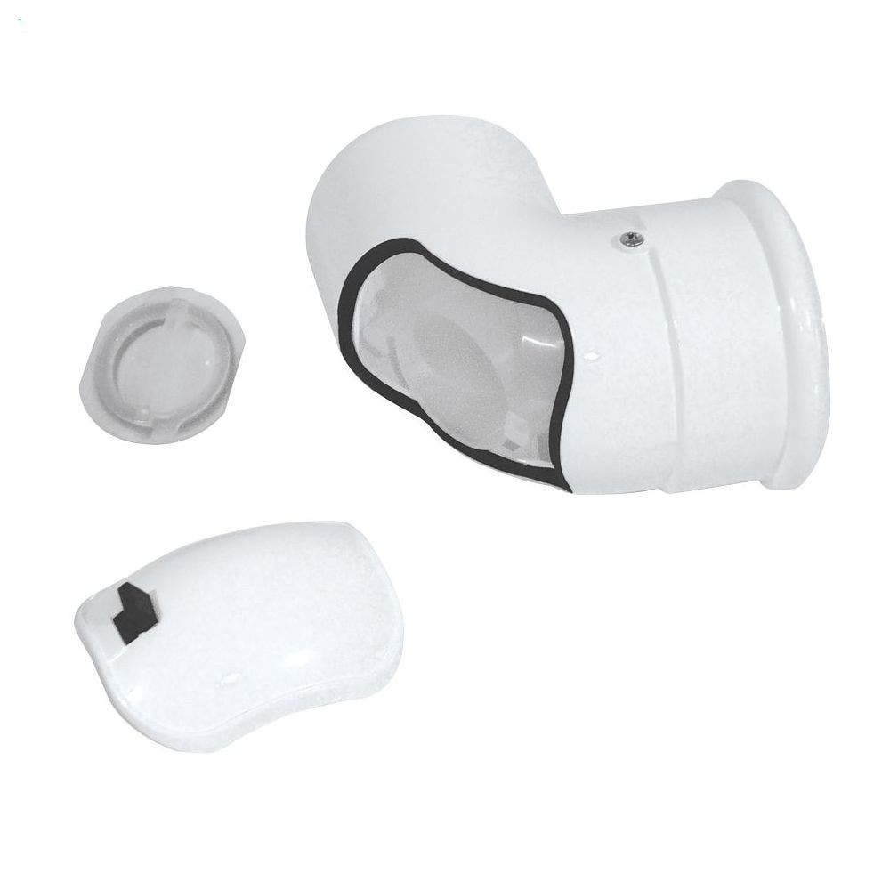 Ubbink - Coude de visite 80/125 87° Rolux Condensation PPtl/ALU Blanc ...