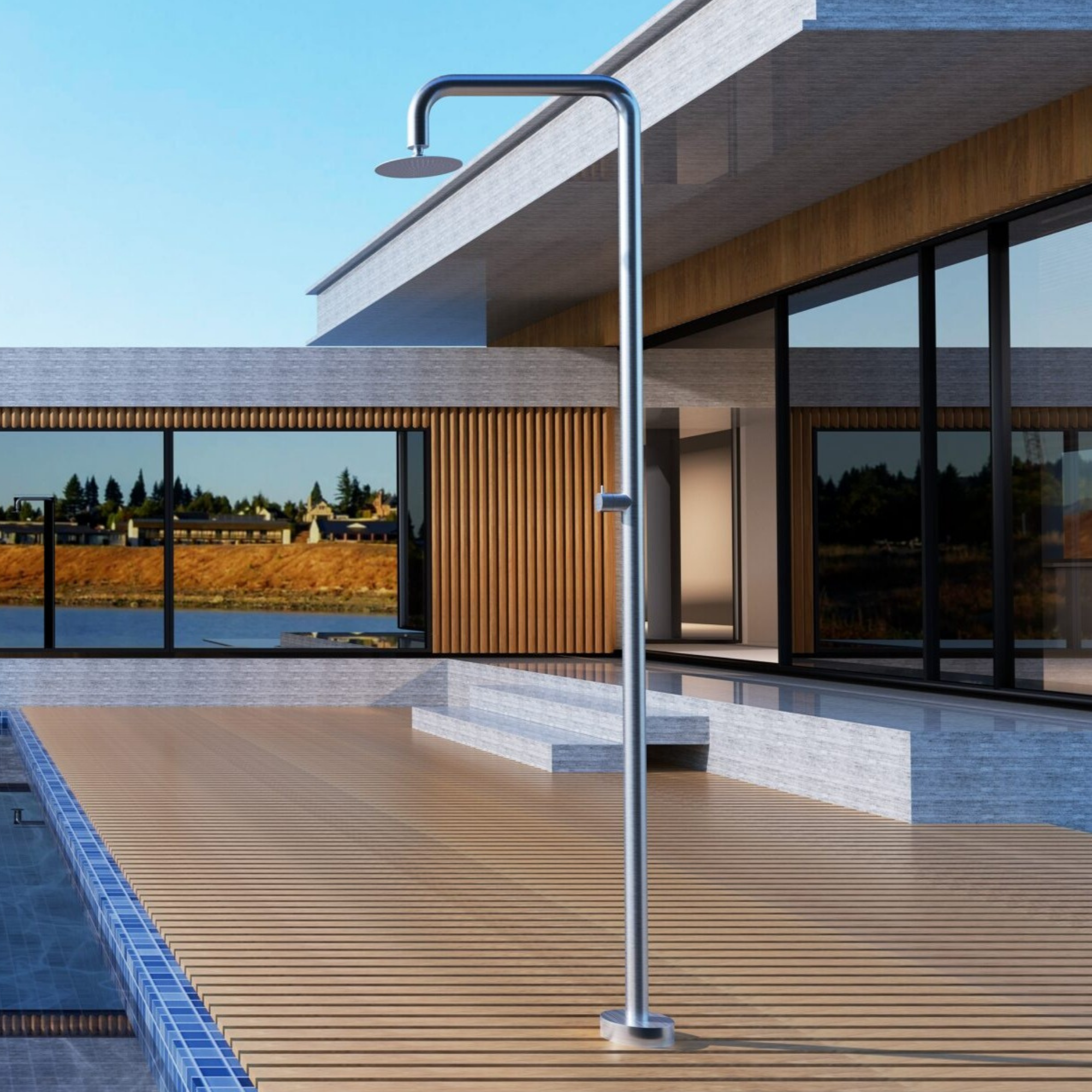 IMEX - Ducha Piscina Exterior Acero S.316 | Ducha Terraza Exterior con ...
