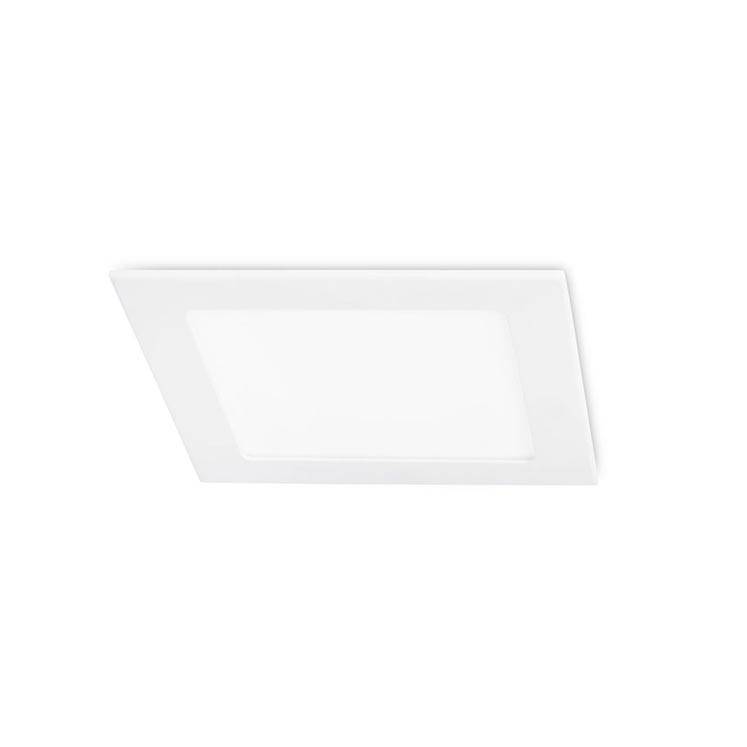 Forlight Easy - Downlight empotrable cuadrado LED integrado Blanco mate ...