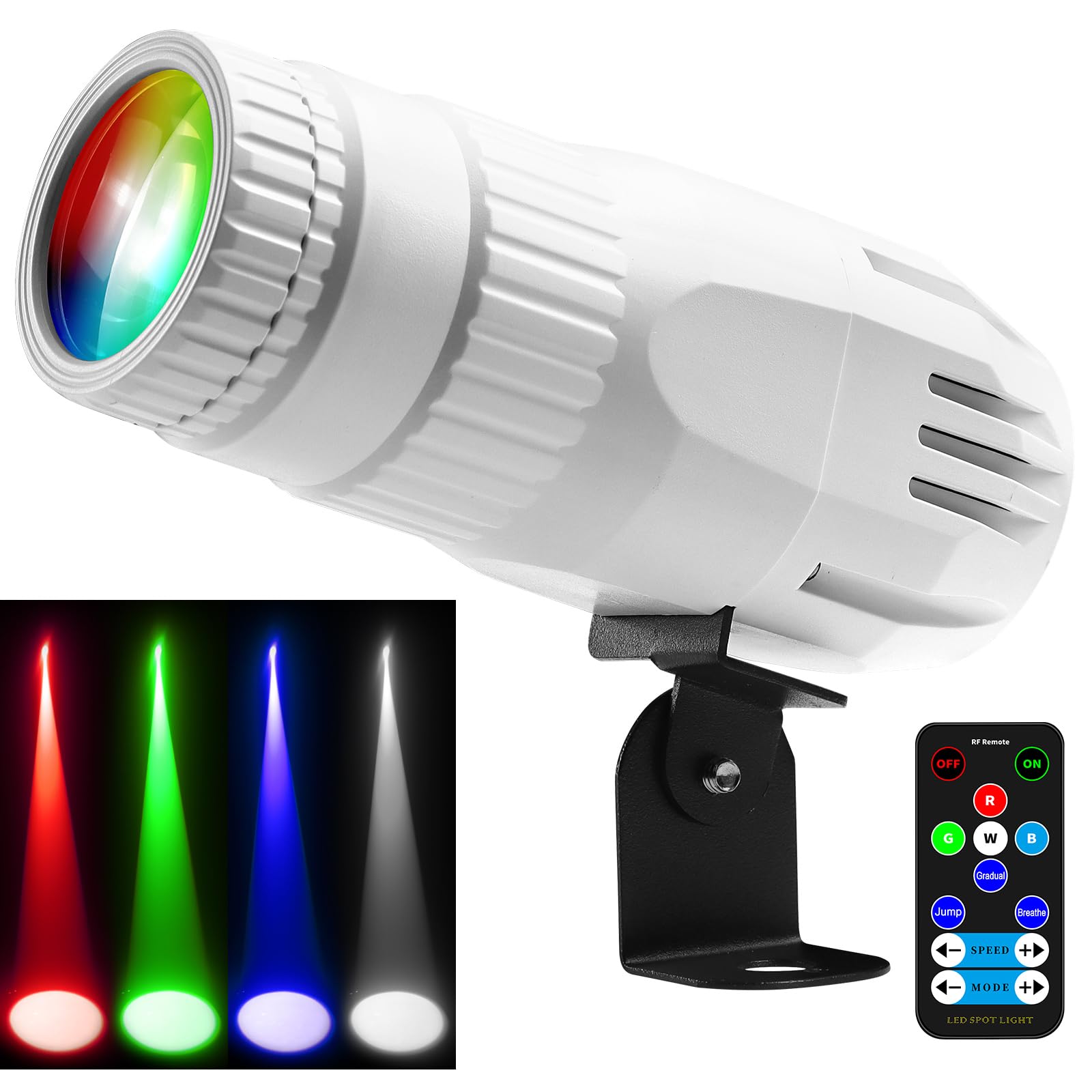 Lumière, Lumière pour Boule Disco 15W RGBW 4 en 1 Mini Lumière à Boule ...