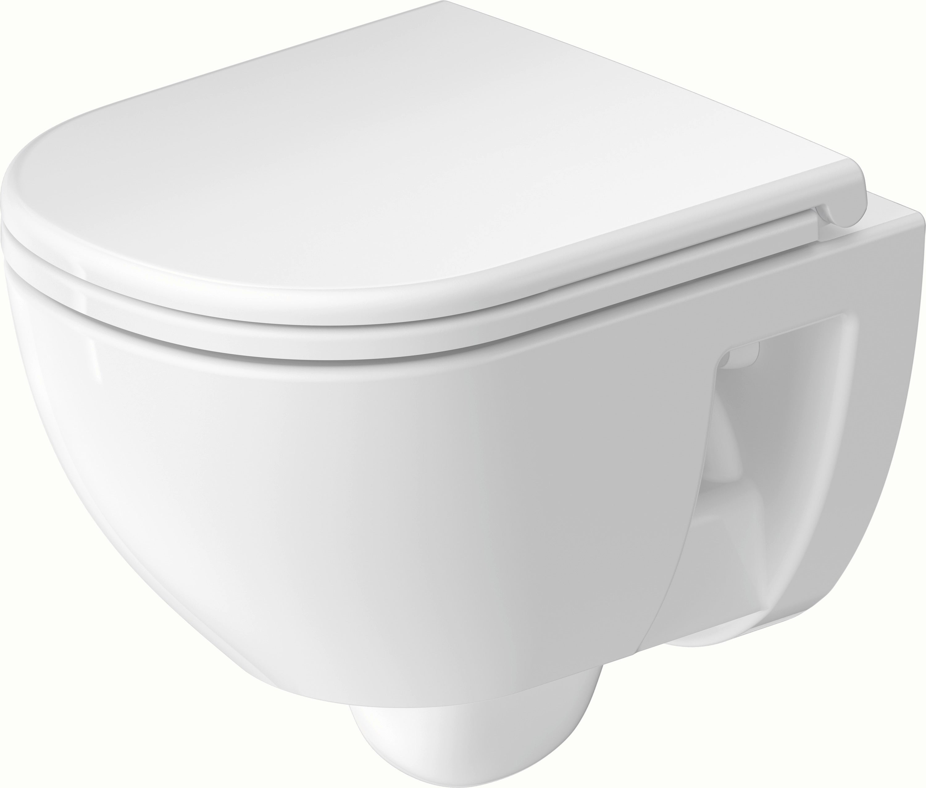 WC suspendu Duravit D-Code Compact, à fond creux, rimless ...
