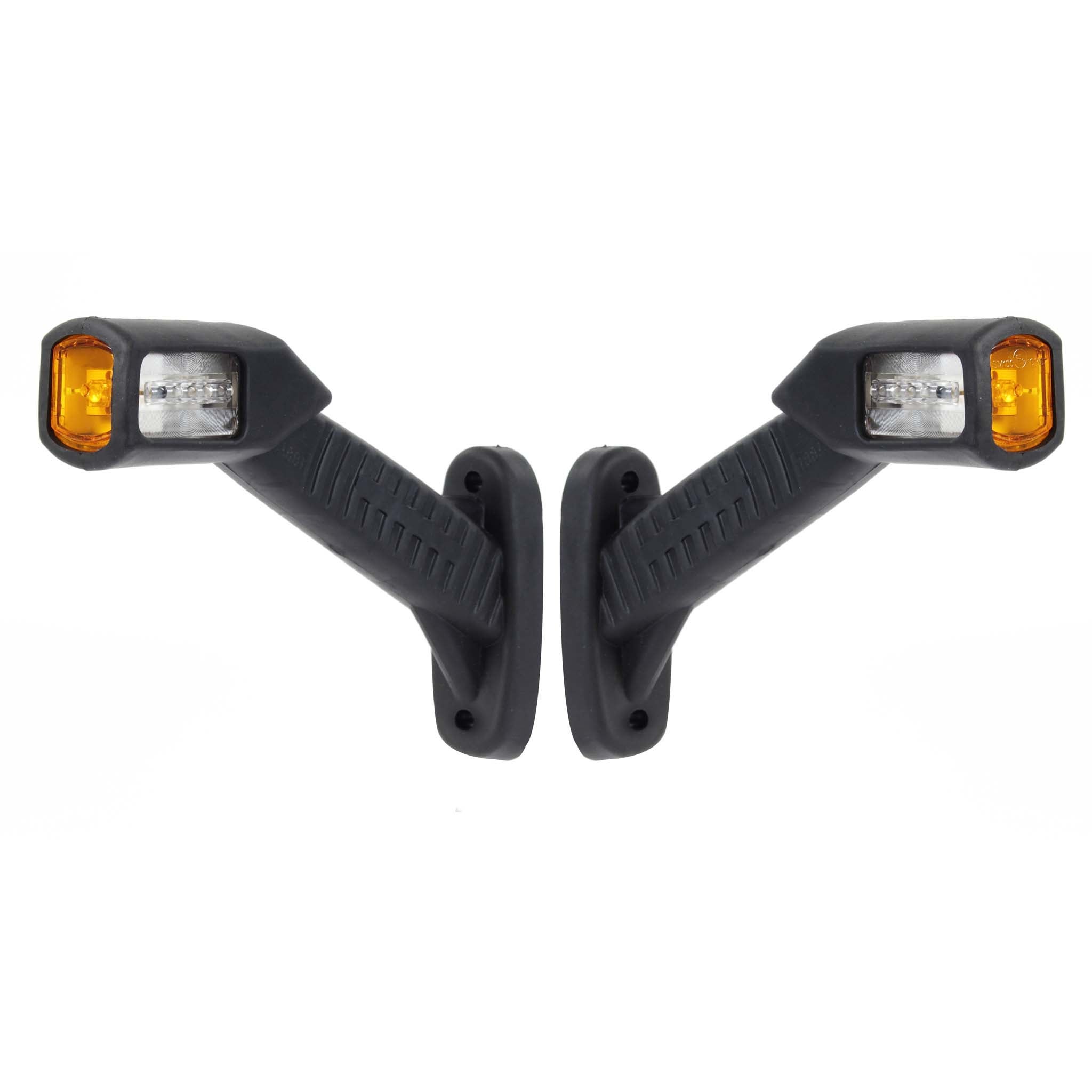 Wiltec Feux de position latéraux – 2x 4 LED 12 V – Forme carrée – 182 x ...