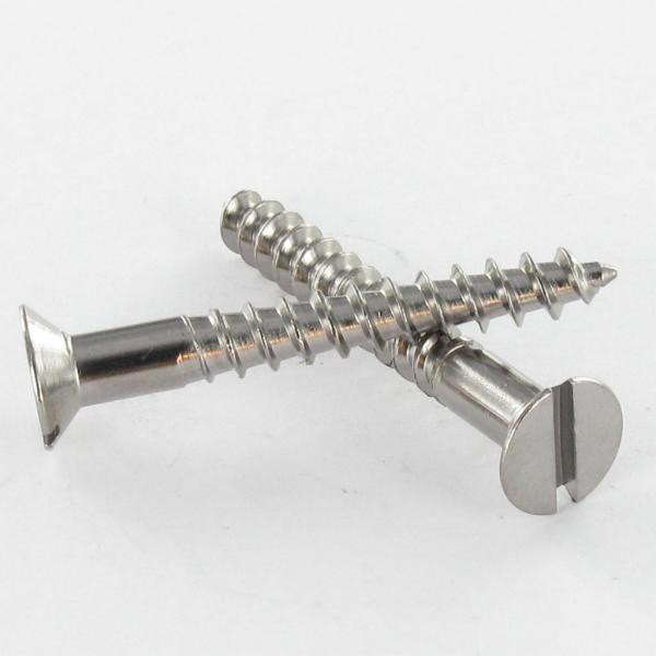 Vis bois Laiton chrome Tête fraisée TF Fendue 4X25 - 1 piece | Leroy Merlin