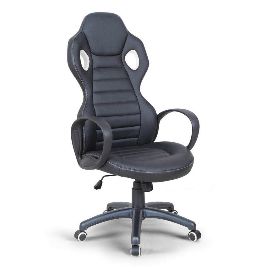 Poltrona racing sedia ufficio sportiva gaming ecopelle ergonomica GP ...