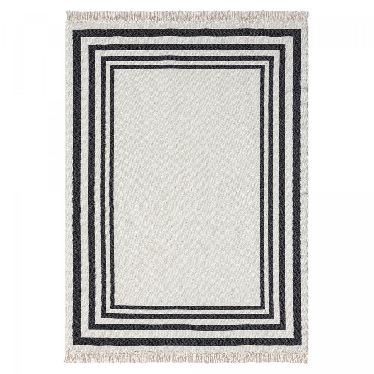 Tappeto Kilim BU REVERSIBLE 120x160 in cotone ecru | Leroy Merlin