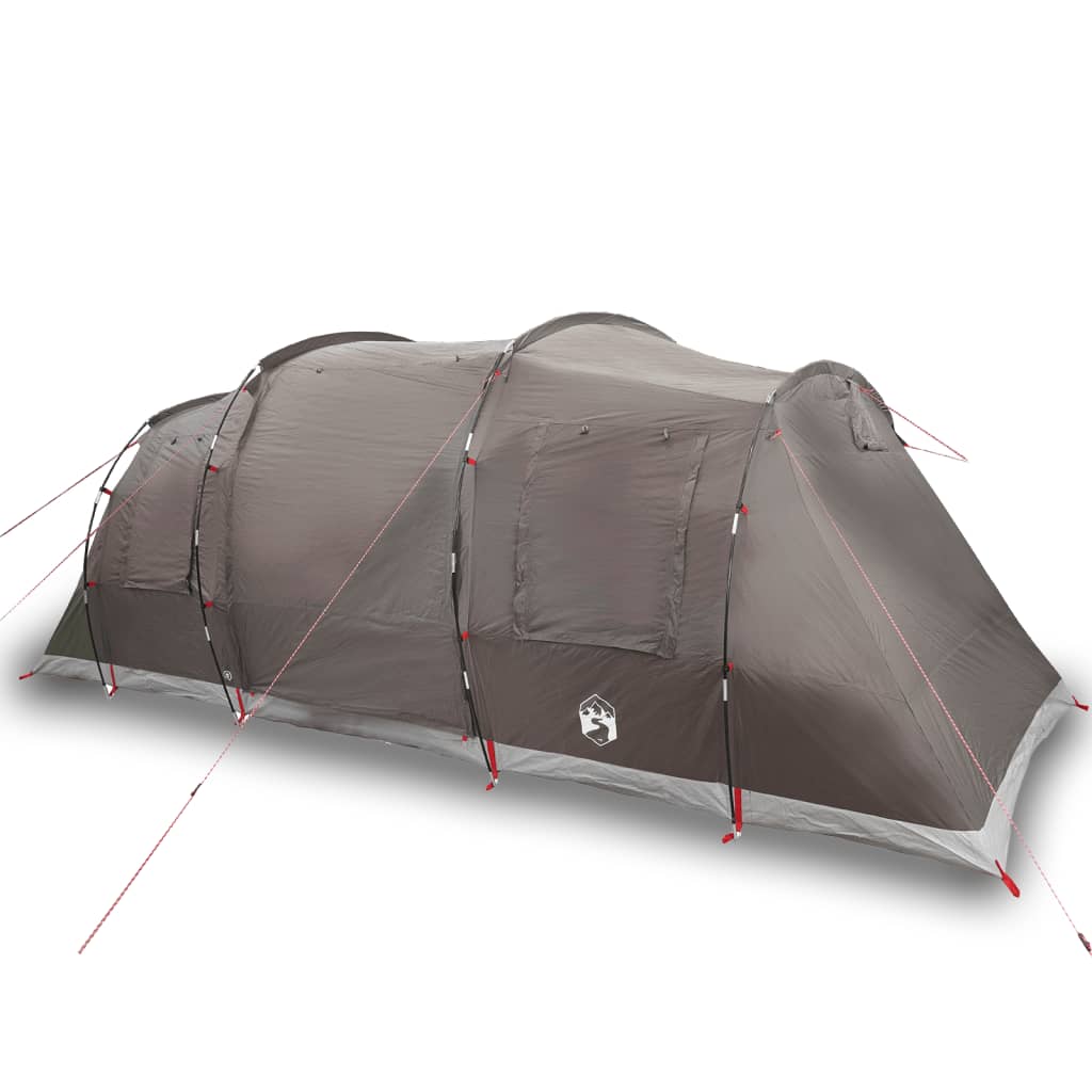 Tenda de jardin | Tenda Familiare a Tunnel per 6 Persone Marrone ...