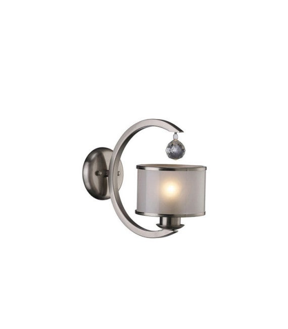 Applique murale Lincoln Nickel satiné | Leroy Merlin