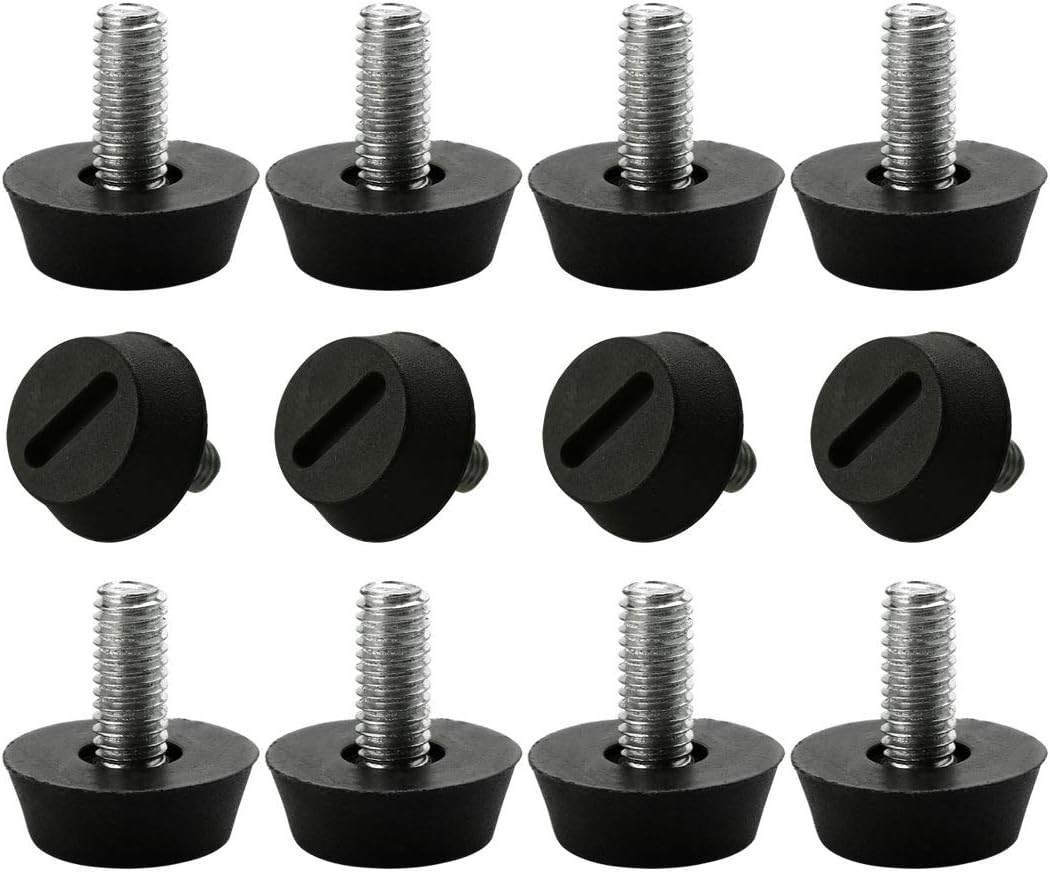 12 Pcs Pies de Nivelación de Muebles Ajustables M6 x 13 x 20mm Pie de ...