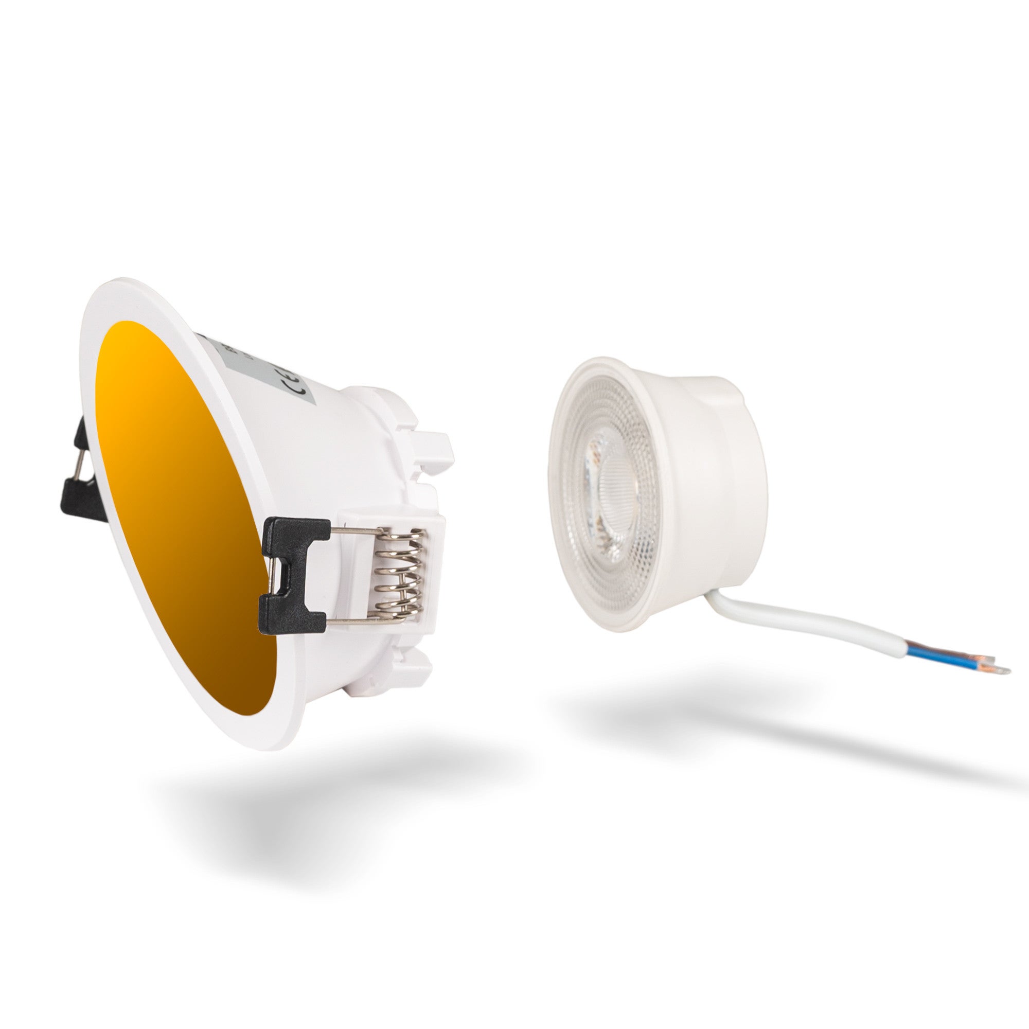 KIT Anneau downlight asymétrique rond Ø85mm + module LED MR16 5W ...